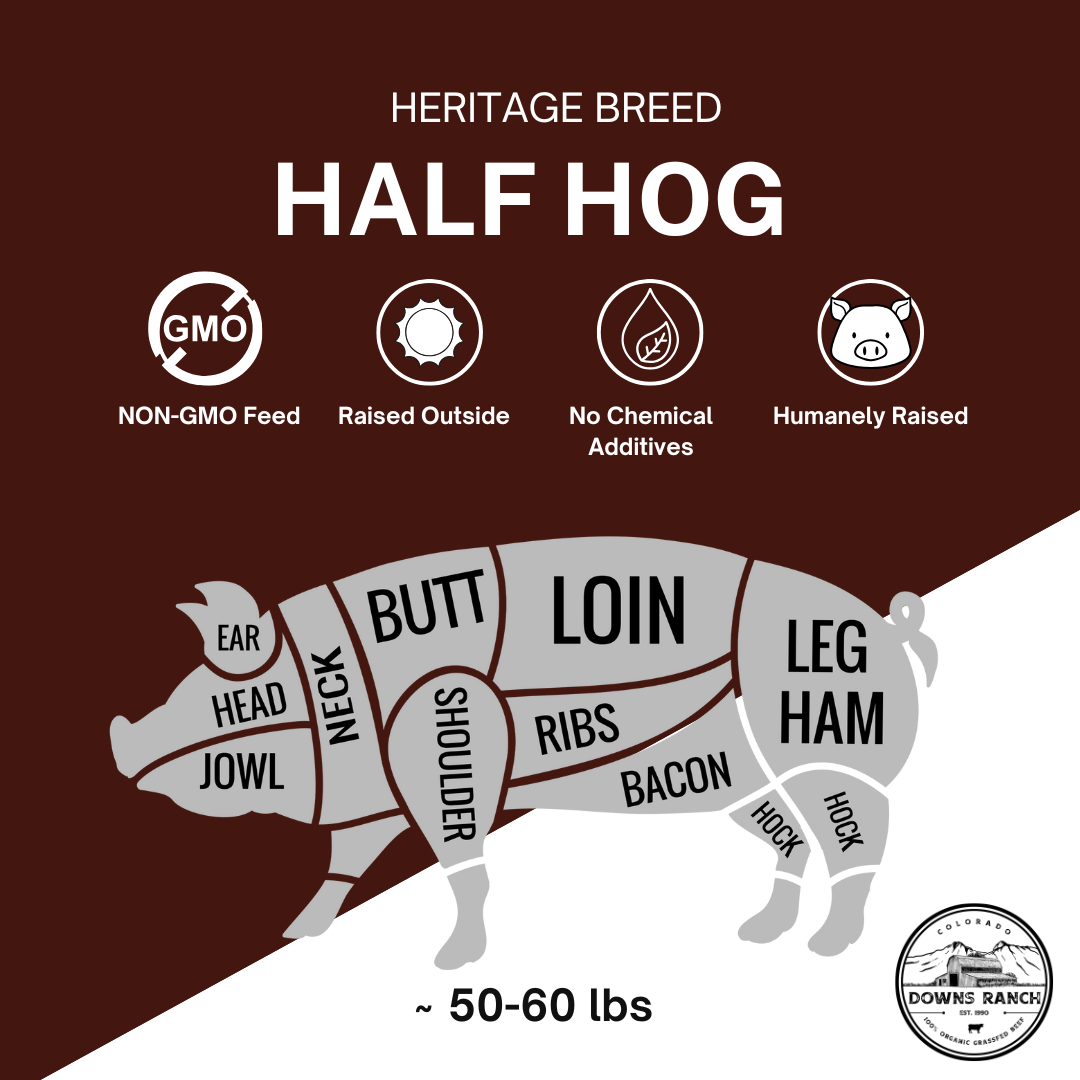 Half Heritage Breed Hog-[DEPOSIT] – Downs Ranch